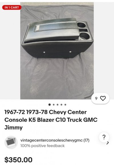 2024 Chevy Tahoe Center Console Installed In A 78 K5. | GM Square Body ...